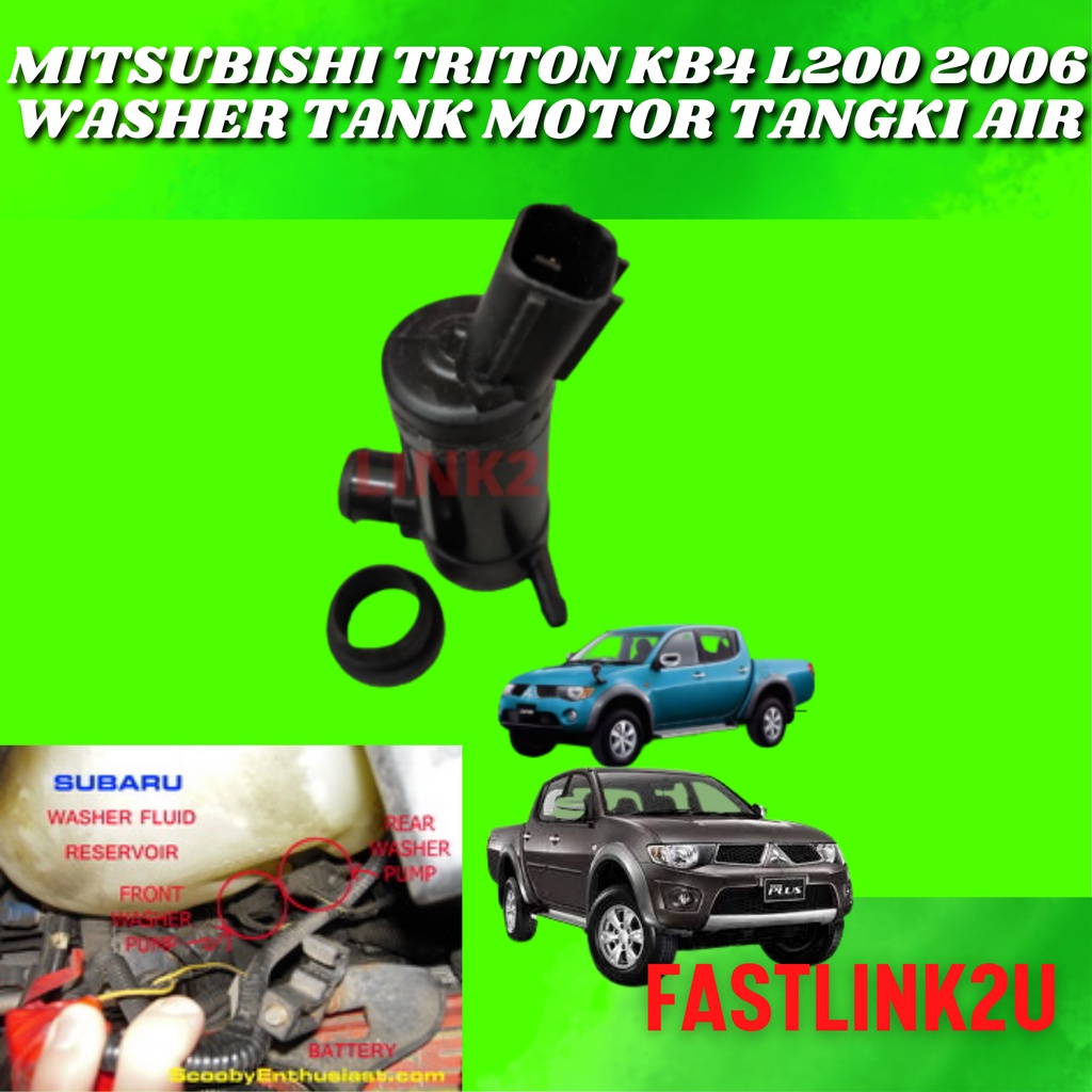 Fastlink Mitsubishi Triton Kb4 L200 2006 Washer Tank Motor Tangki Air ...
