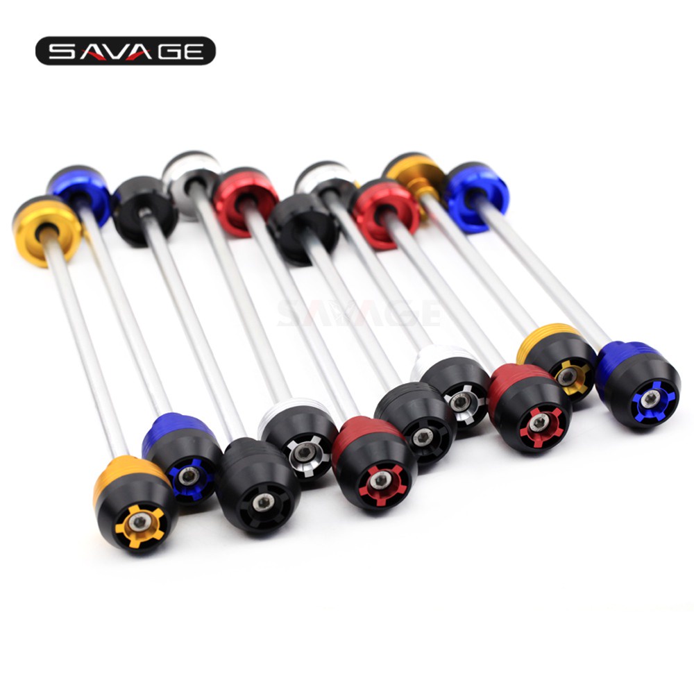 Front Rear Axle Fork Crash Sliders For YAMAHA FZ-1N FZ1N 2006-2012/ FZ1 ...