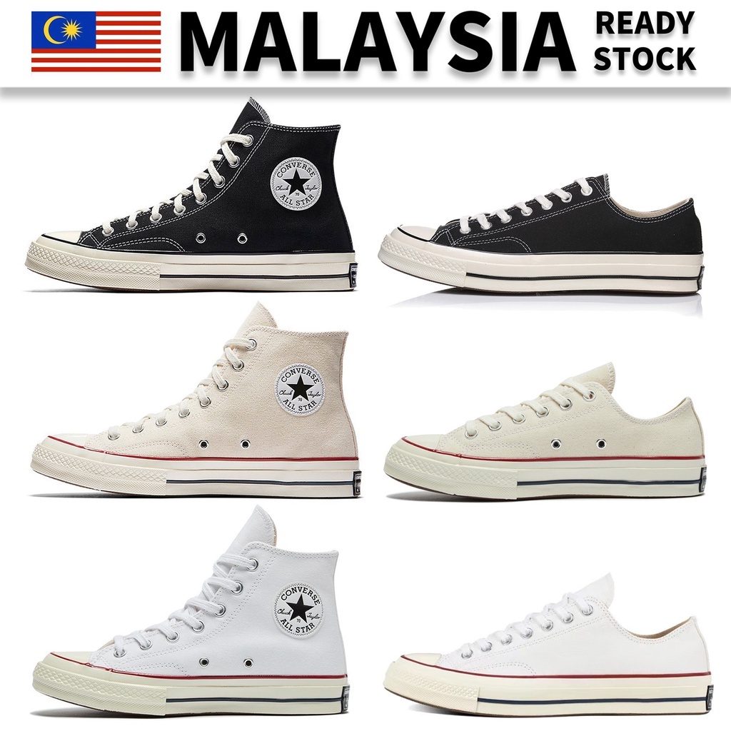 Converse chuck 70 high cut low cut Canvas Shoes All Star 1970s black ...
