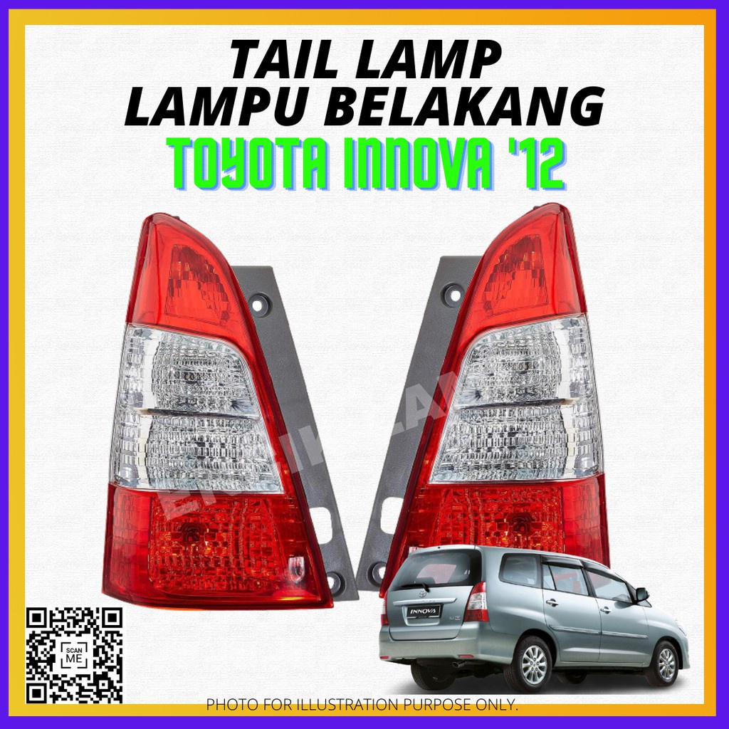 TOYOTA INNOVA 2012 TAIL LAMP LAMPU BELAKANG 100% NEW HIGH QUALITY ...