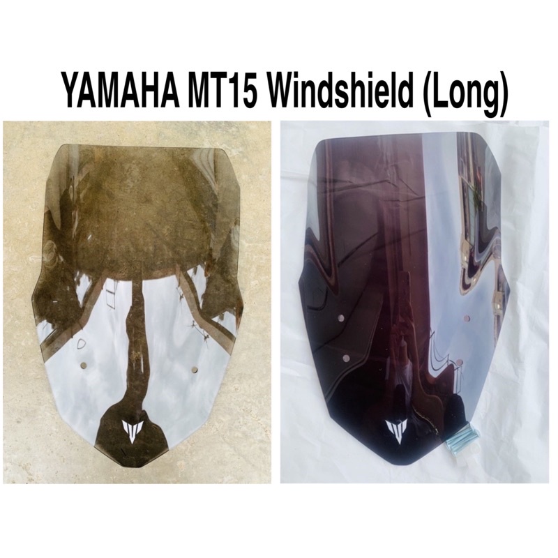YAMAHA MT15 WINDSHIELD (Long) | Shopee Malaysia