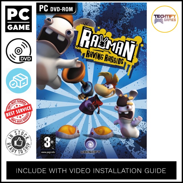 [PC Game] Rayman Raving Rabbids - Offline [DVD] | Shopee Malaysia