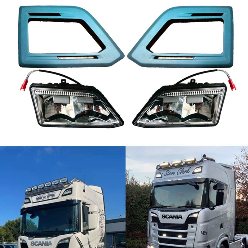 1pair Led Top Lamp for SCANIA Truck Doom Fog lights Oem LH 2535366 RH ...