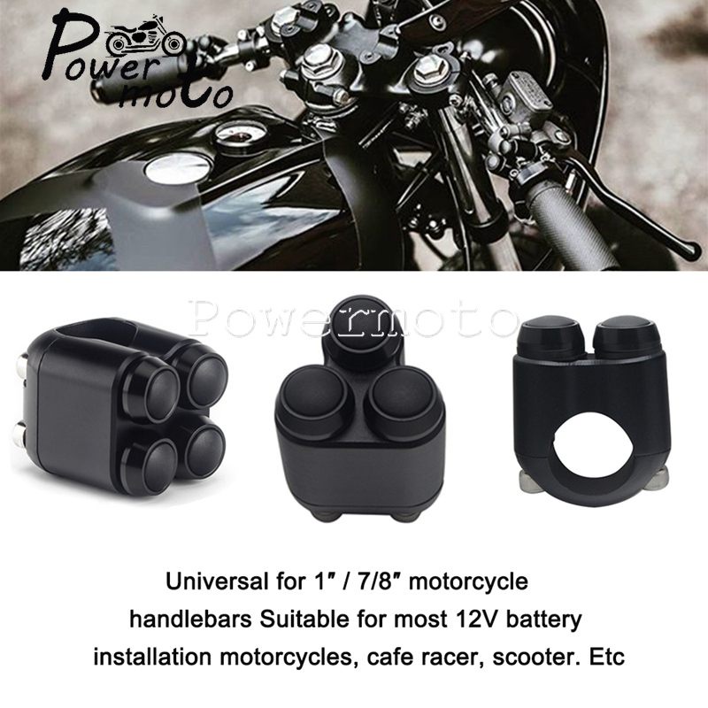 For Cafe Racer Bobber Chopper Motorcycle 22mm-25mm Handlebar Switch ...