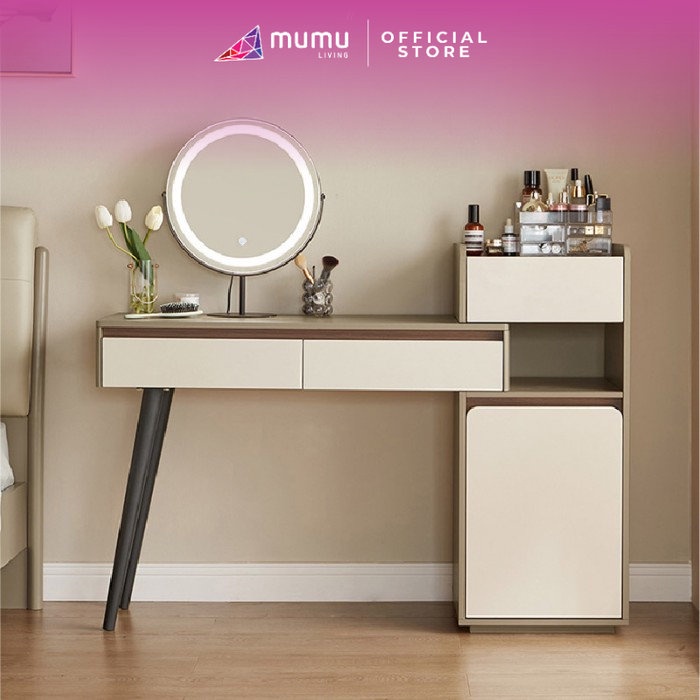 [MUMU Living] Penni Dressing Table with Chest Drawer Set | Shopee Malaysia