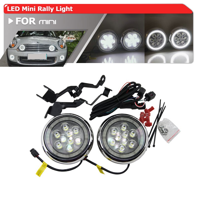 Front Bumper Led Halo Ring Rally DRL Daytime Driving Fog Lights For ...