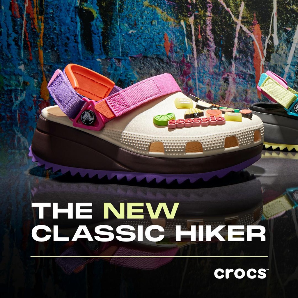 2024 Crocs CLASSIC HIKER CLOG White Stucco Multi US M 8 9 10 11 W 10 11 ...