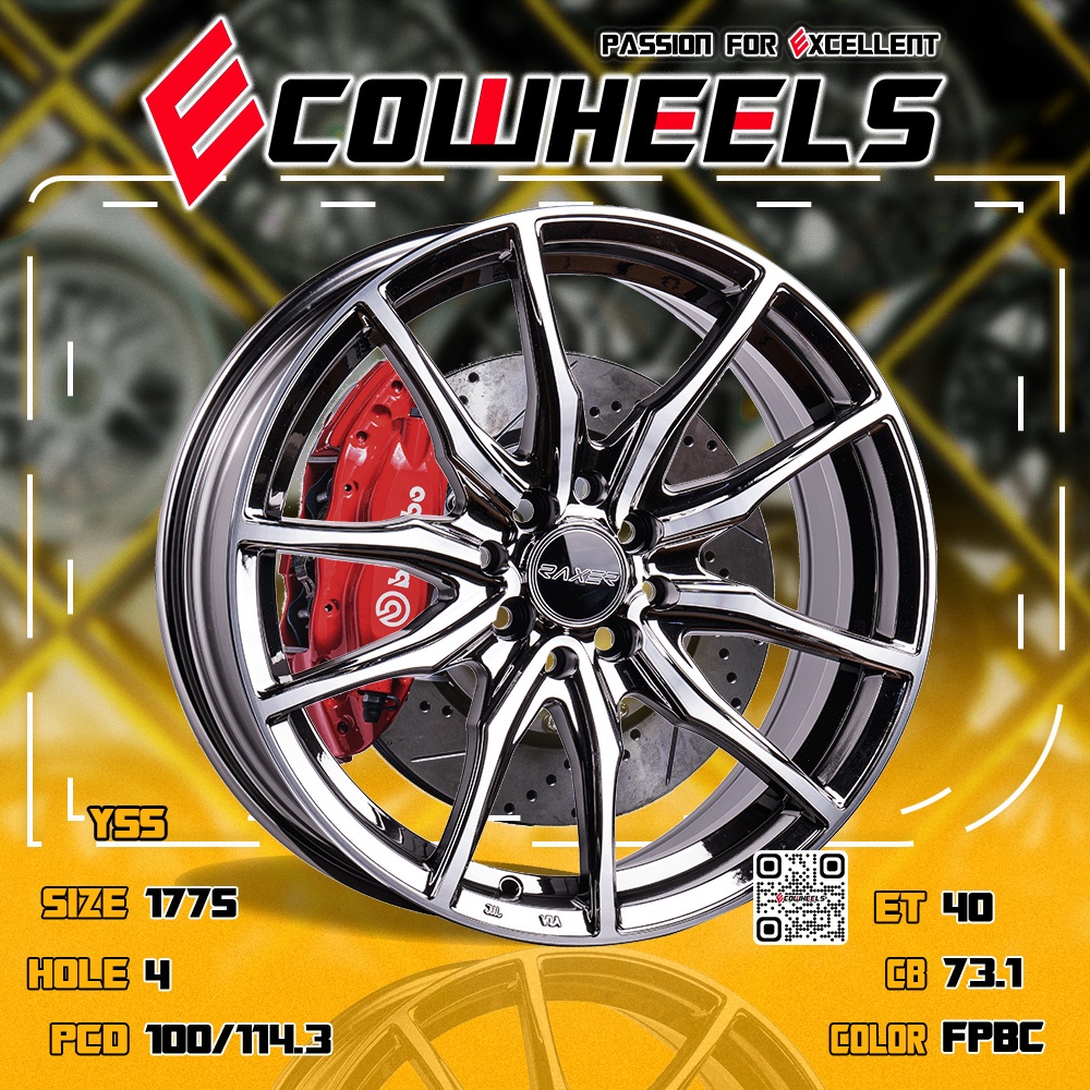 Original Raxer Wheels | Y5S 17 Inch 4H100/114.3 | Shopee Malaysia