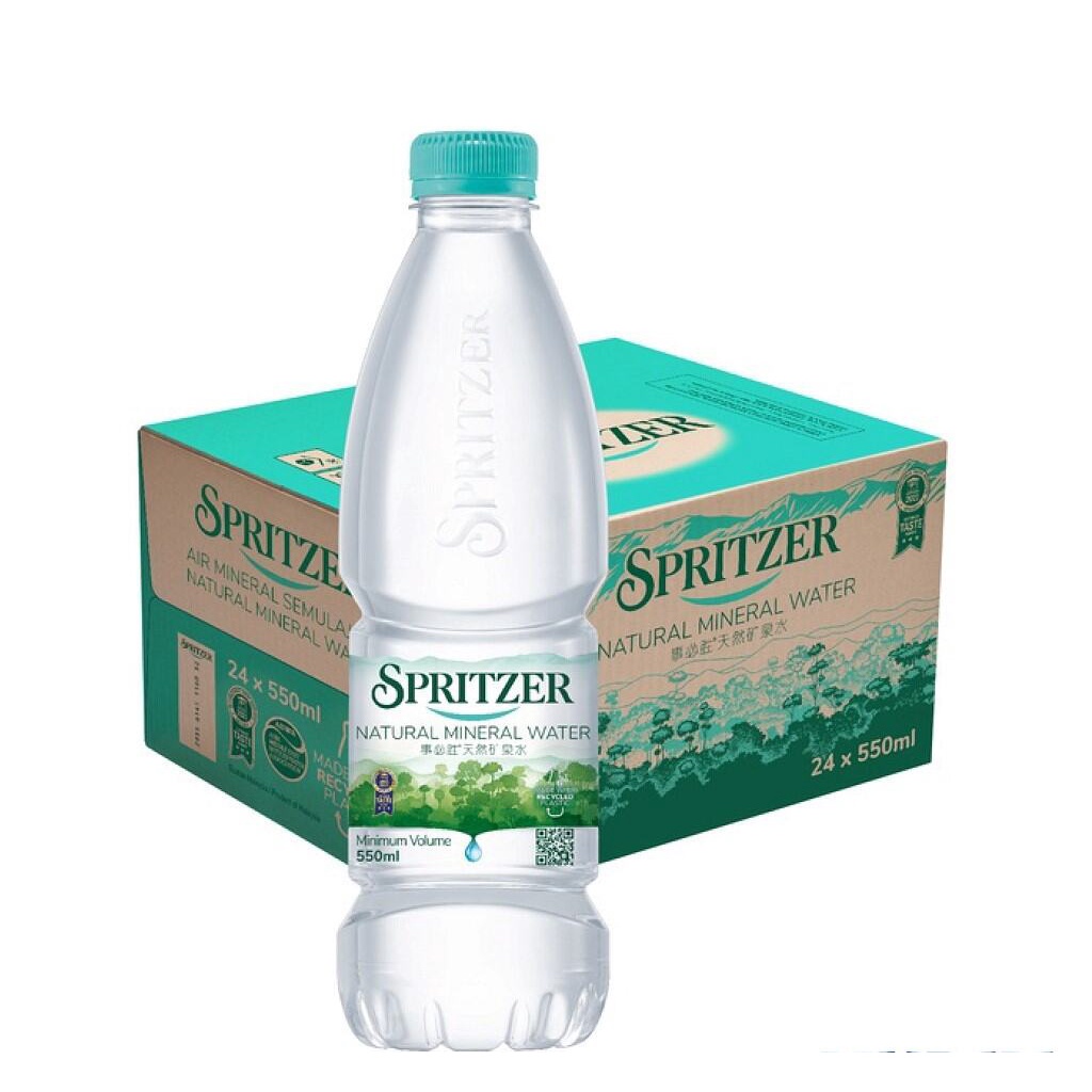 Spritzer Natural Mineral Water (24 x 550ml) | Shopee Malaysia