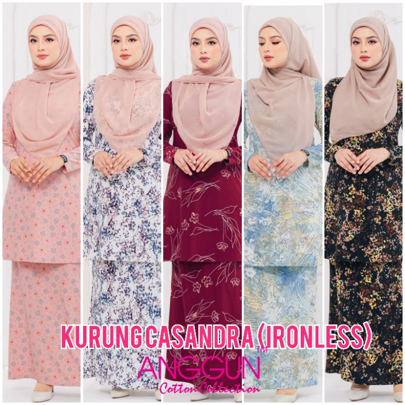 IRONLESS KURUNG CASANDRA (RAYA SEDONDON) BY ANGGUN COTTON COLLECTION ...