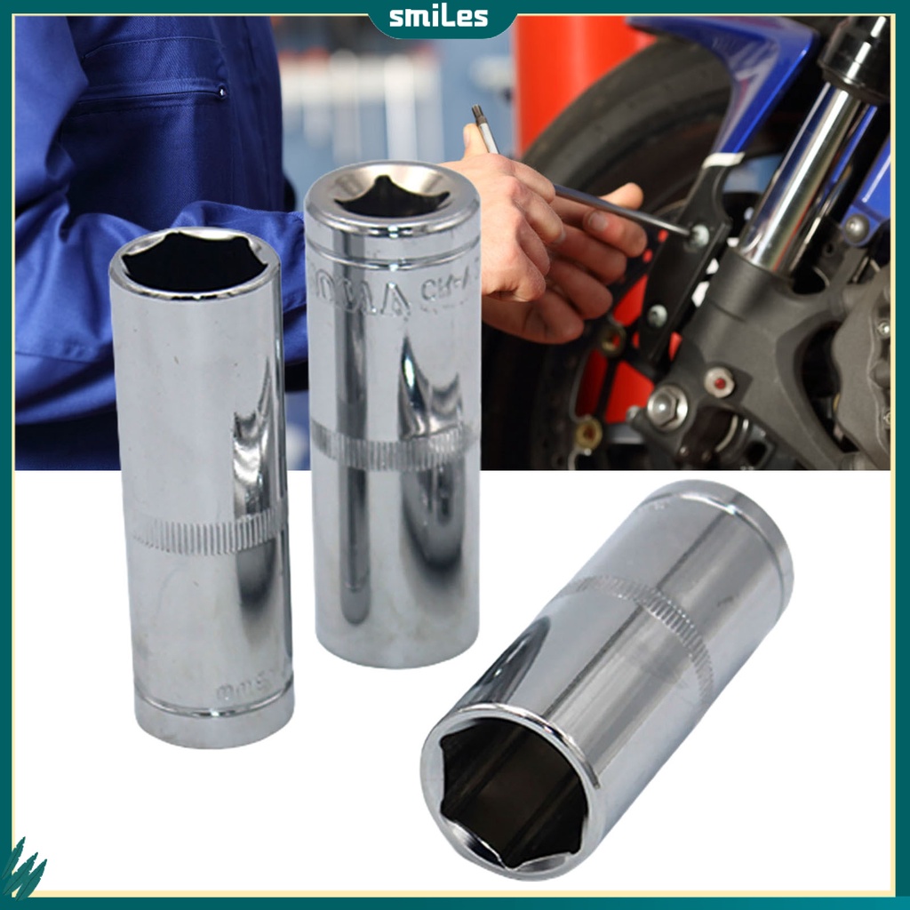 (smiles) 1/4inch Deep Socket 4-14mm Hex Nut Driver Wrench Car Repair Tool Accessories | Shopee ...