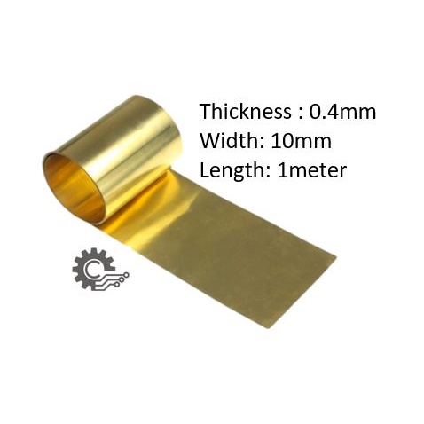 H62 brass shim plate brass foil brass shim sheet 0.4mm x 10mm x 1meter ...