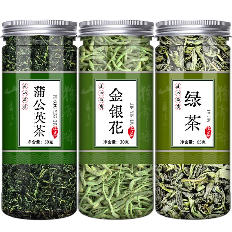 Dandelion, honeysuckle, green tea, Chinese herbal medicines sold ...