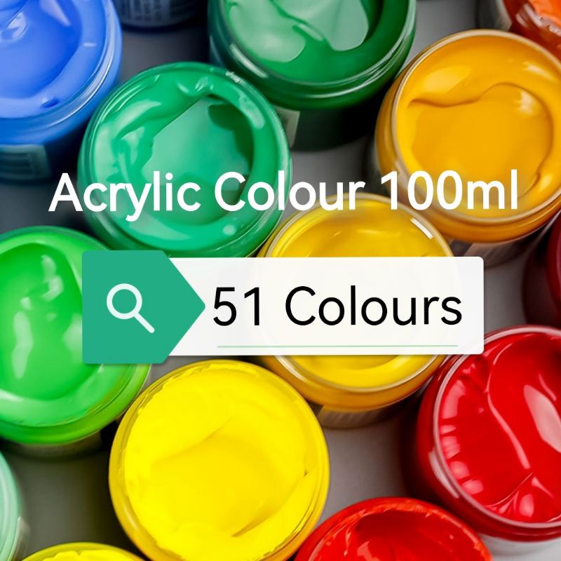 Acrylic Paint Colour 100ml for Art Canvas Painting | Shopee Malaysia