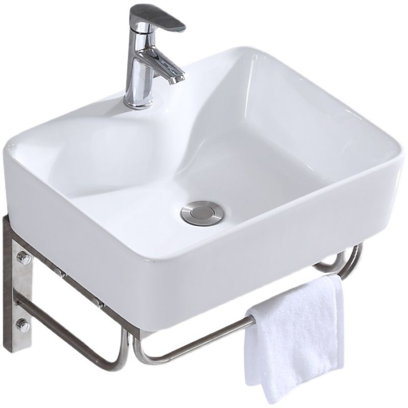 Wall-Mounted Wash Basin Washbasin Ceramic Simple Bathroom Small ...