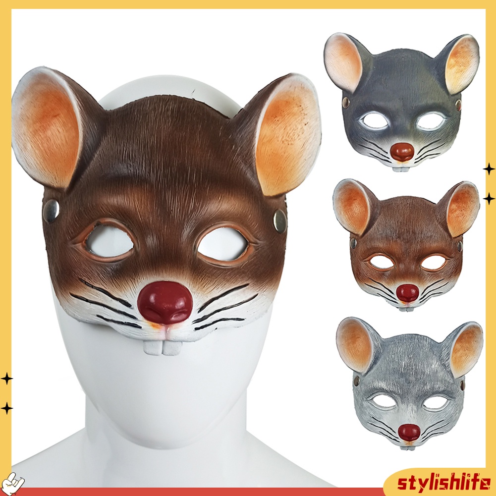 {stylishlife} Adult Children Mouse Half Face Cover Masquerade Halloween ...