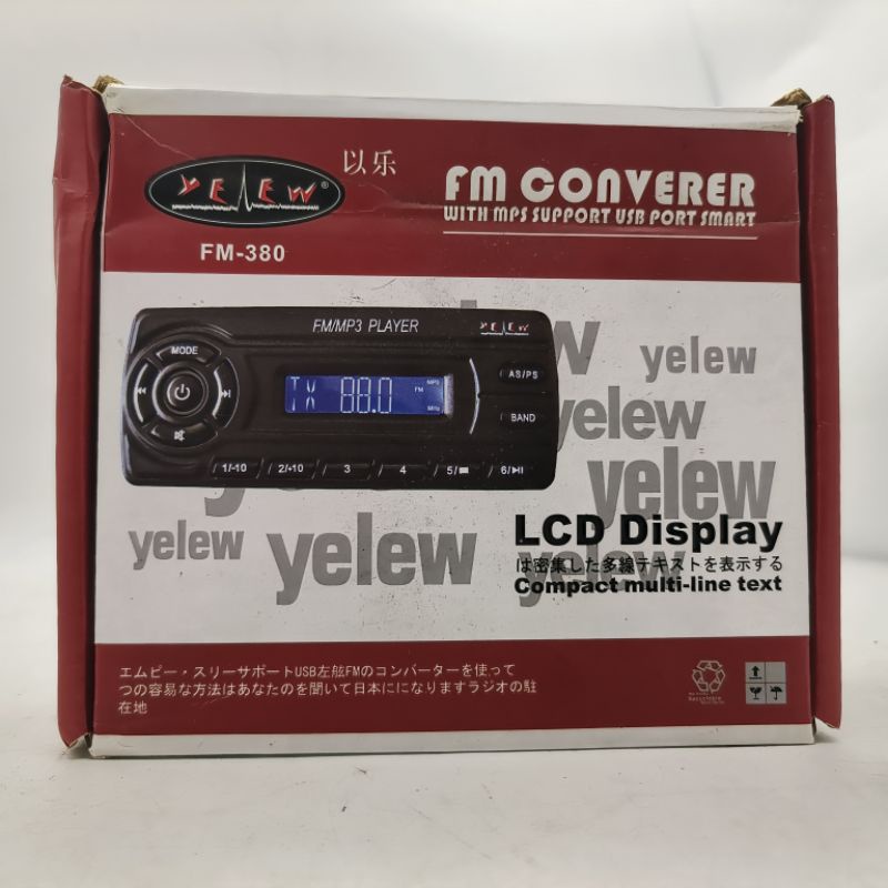 HABIS Universal FM Radio Converter Modulator w/USB MP3 Player Japan ...