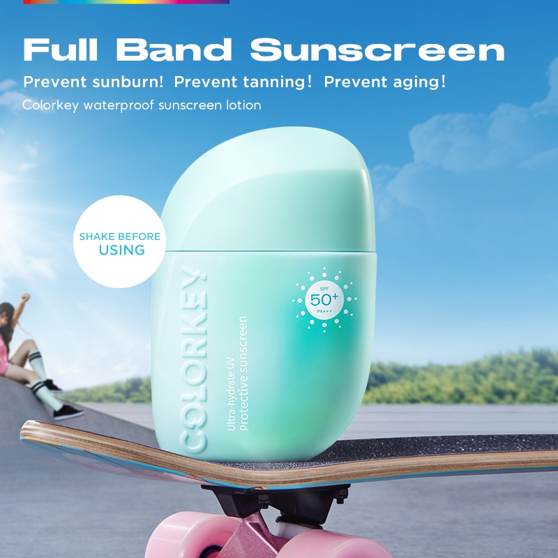 Colorkey Translucent Sunscreen Lotion Waterproof Non-sticky Long ...