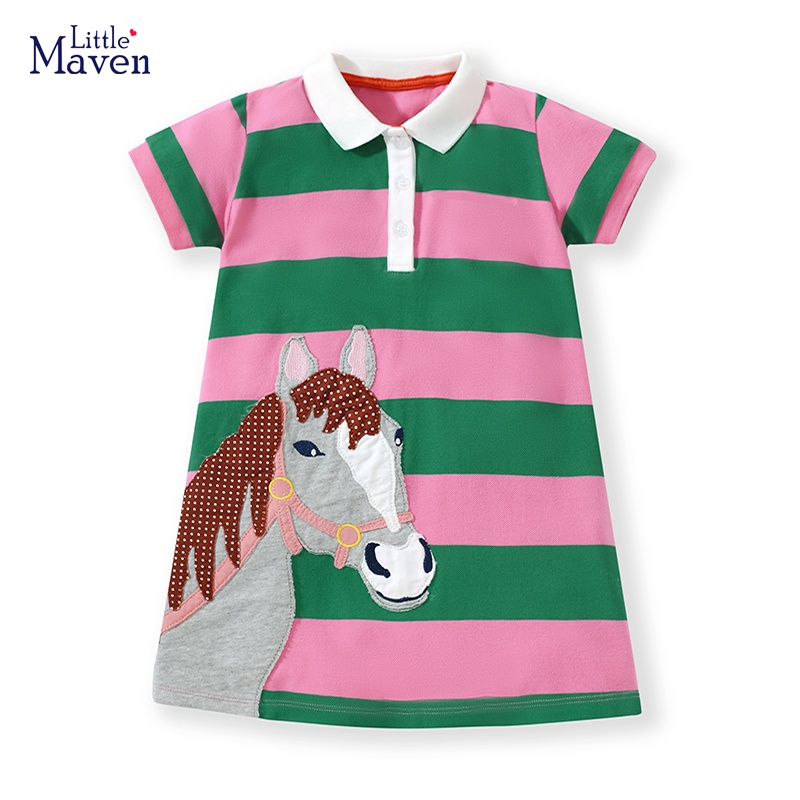 Little Maven Dress for Young Girls Kids Clothes Summer Children's ...