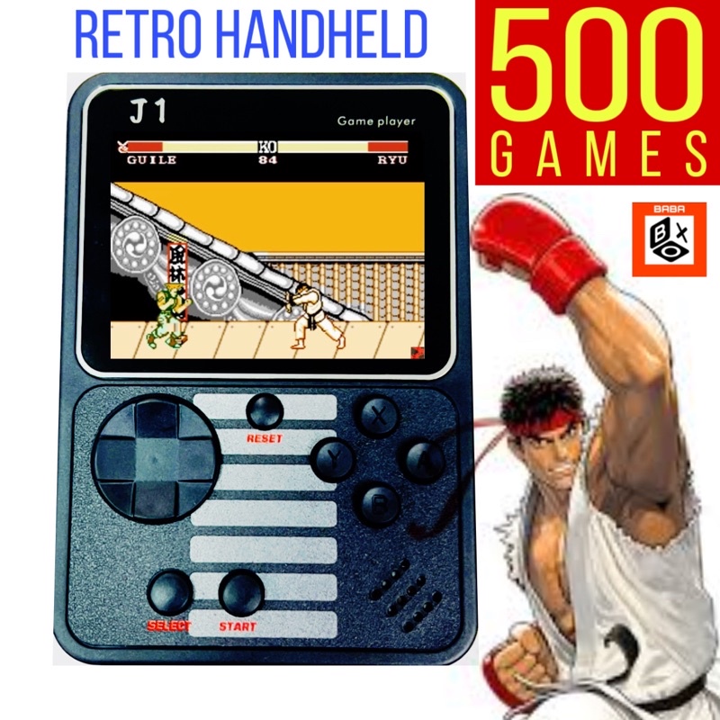 Retro handheld Gameboy J1 light video games station portable console ...