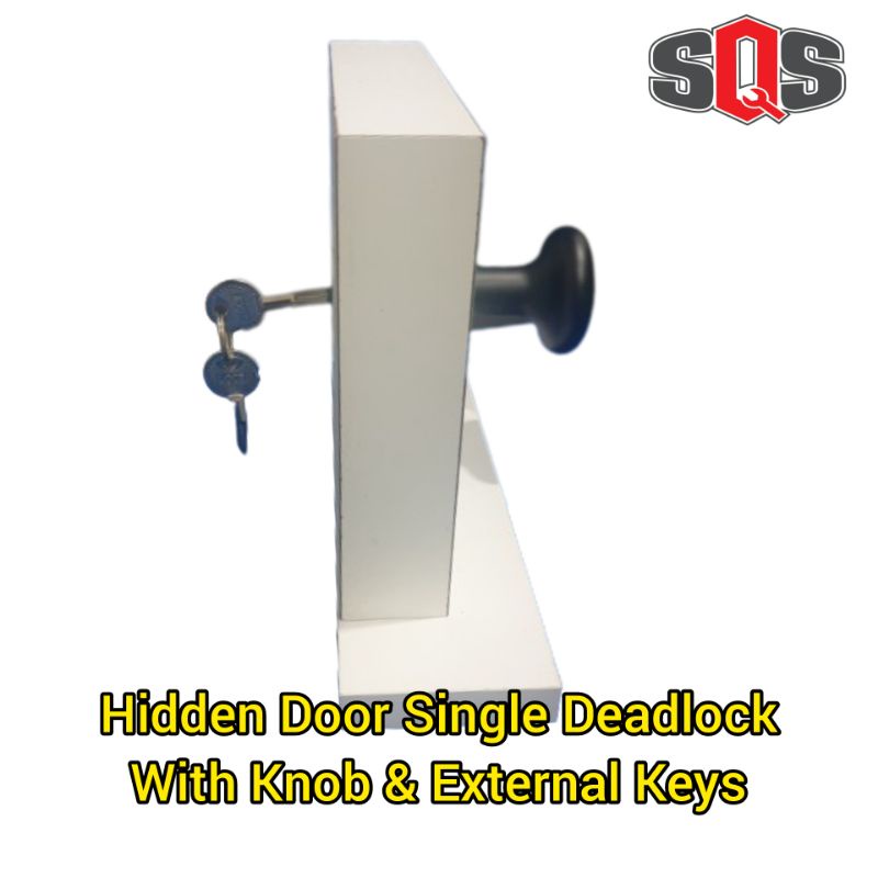 Hidden Door Single Deadlock With Knob And Externel Keys | Shopee Malaysia