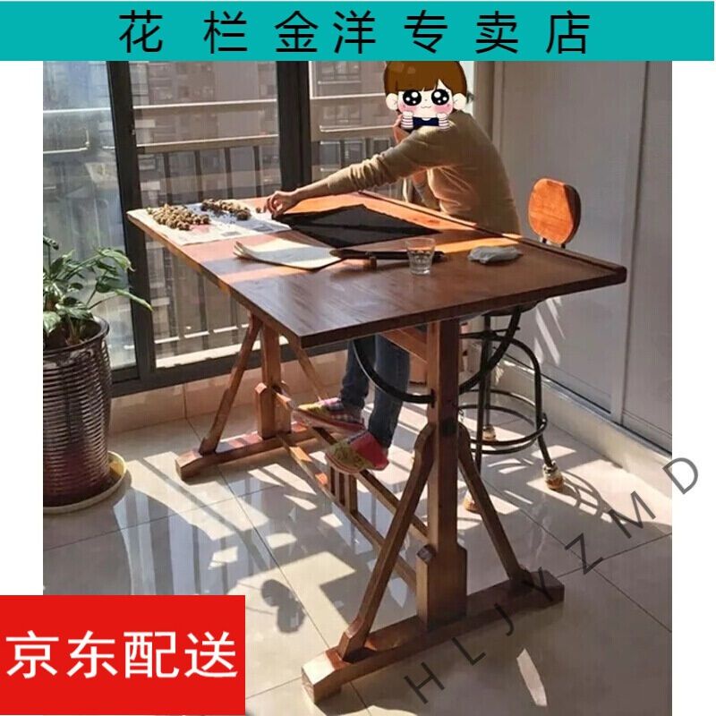 multifunctionalↂ♠New Art Painting Table Design Workbench Wooden Drawing ...
