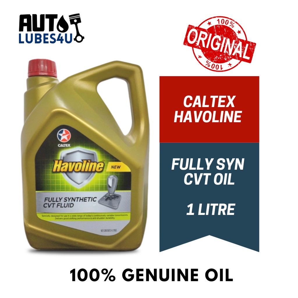 Caltex Havoline Fully Synthetic CVT Fluid 4L - Caltex Transmission ...