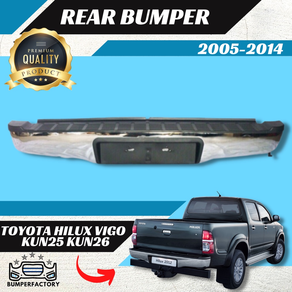 Toyota Hilux Vigo Vnt Kun25 Kun26 Rear Bumper Tumex Chrome Belakang ...