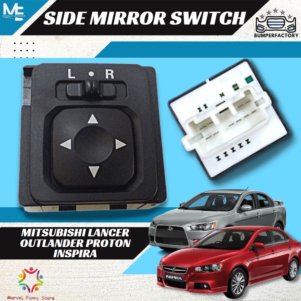 Side Mirror Switch Mitsubishi Lancer Outlander Proton Inspira Without ...