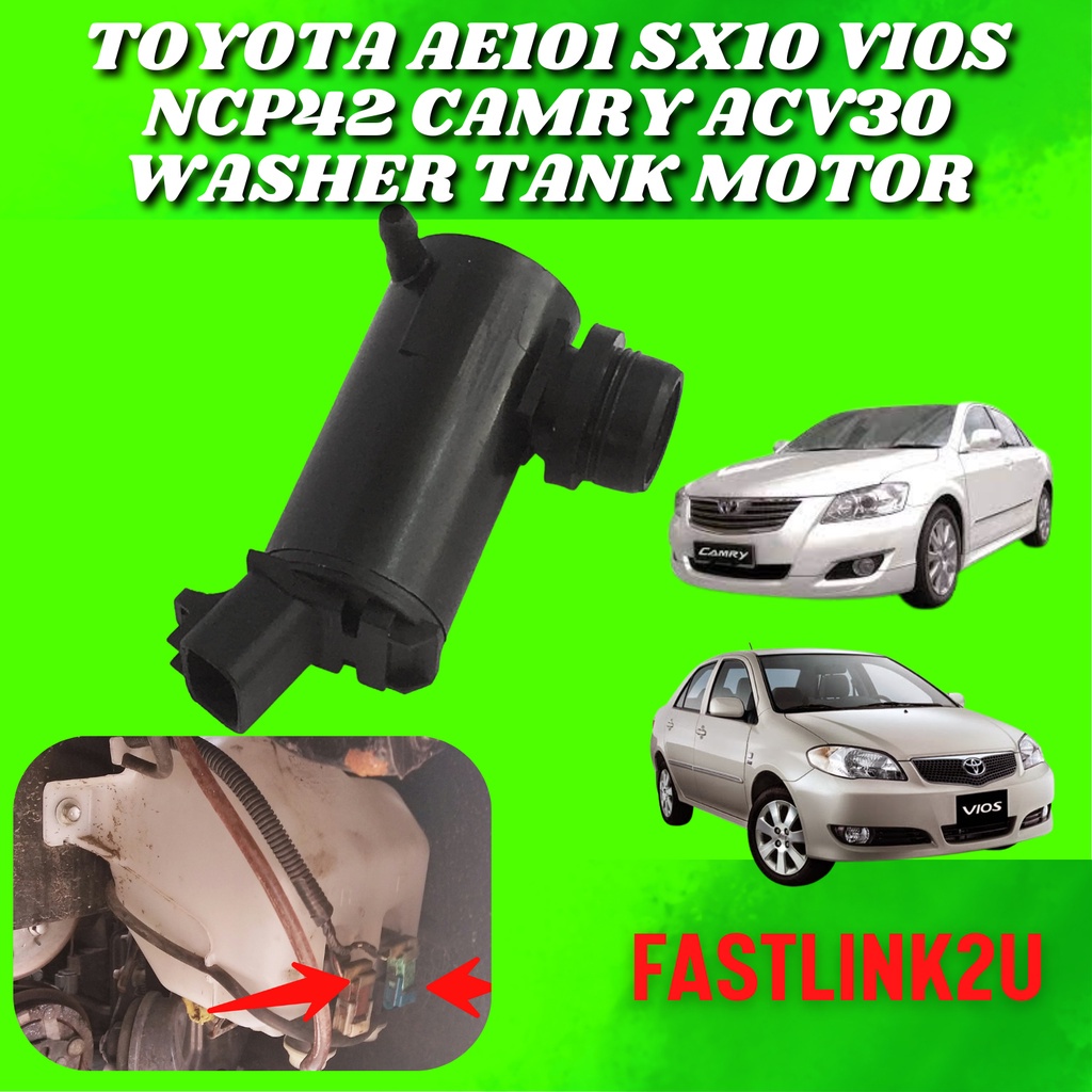 Fastlink Toyota Ae101 Sx10 Vios Ncp42 Camry Acv30 Washer Tank Motor ...