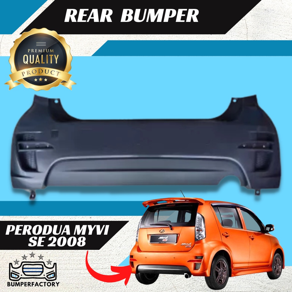 Perodua Myvi Se 2 Se2 2008-2010 Rear Bumper Belakang Pp Material ...