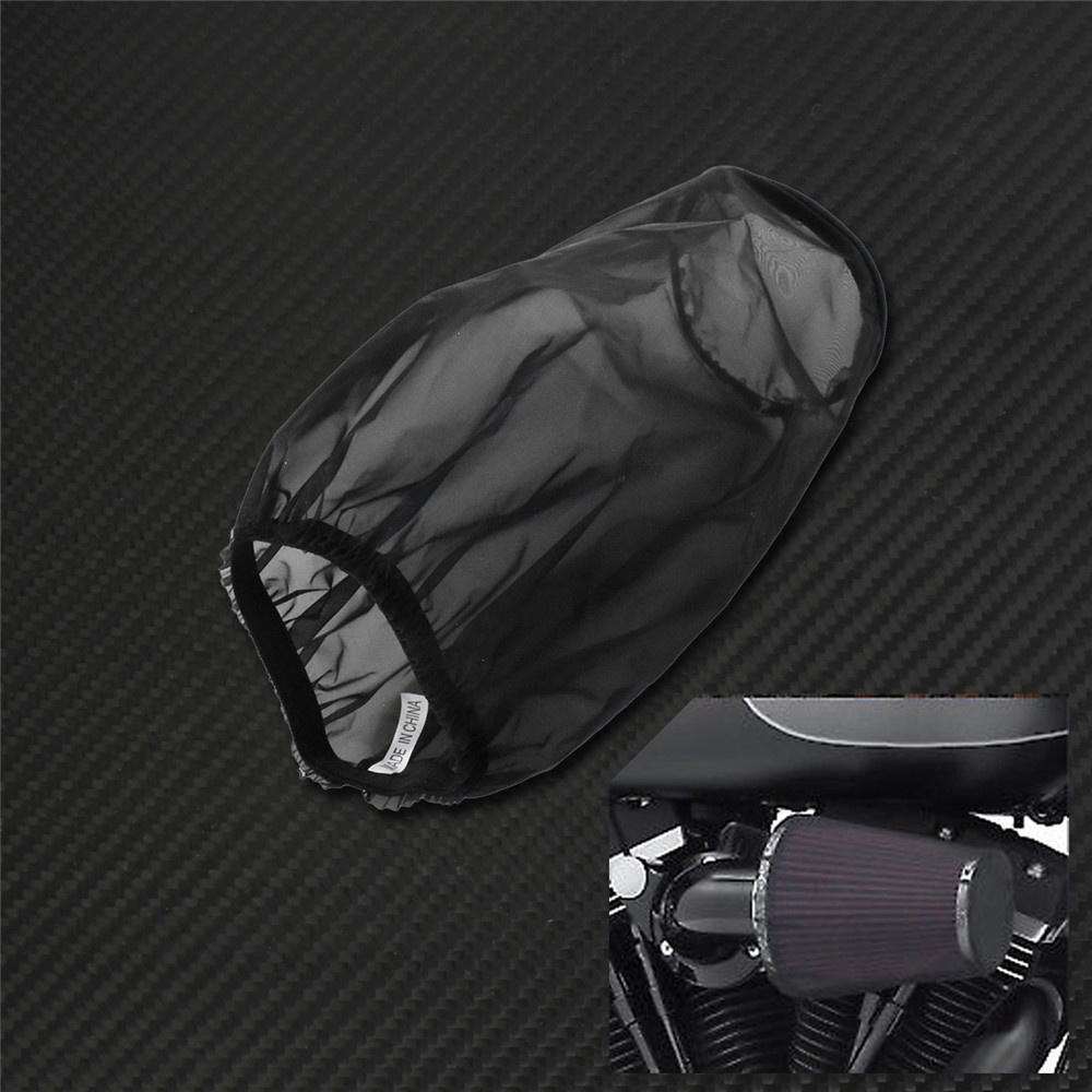 Motorcycle Waterproof Rain Sock Black Air Filter Protective Cover For ...