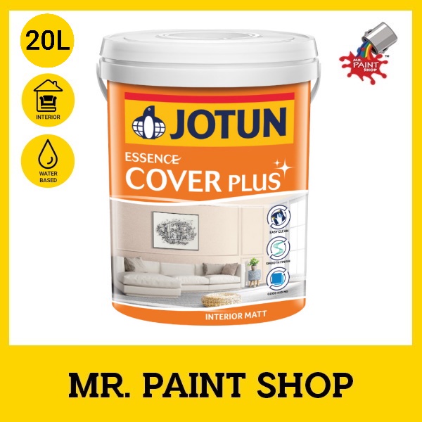 20L JOTUN ESSENCE COVER PLUS MATT - 0001 WHITE | Shopee Malaysia