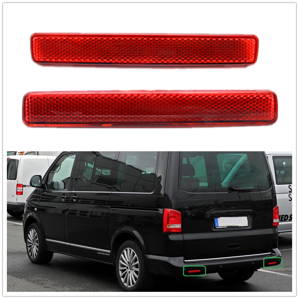2Pcs Left & Right For VW Transporter Multivan T5 T6 2010-2015 Red Rear ...
