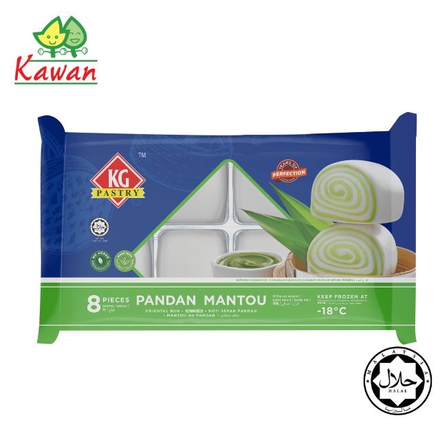 KG PASTRY Mantou Pandan (8 pcs - 400g) | Shopee Malaysia