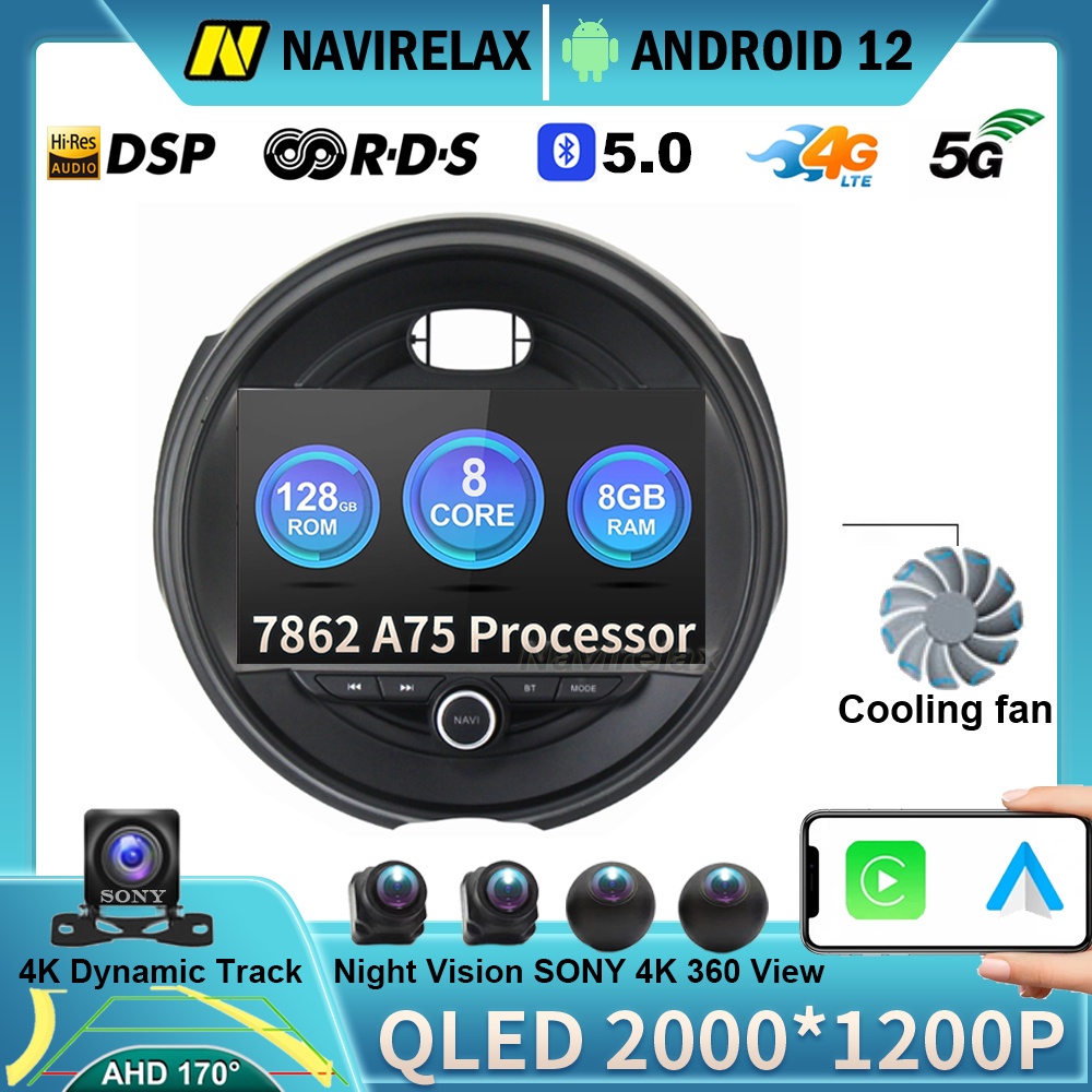 Android 12 Car Radio For BMW MINI Cooper F54 F55 F56 F60 2015 - 2019 ...
