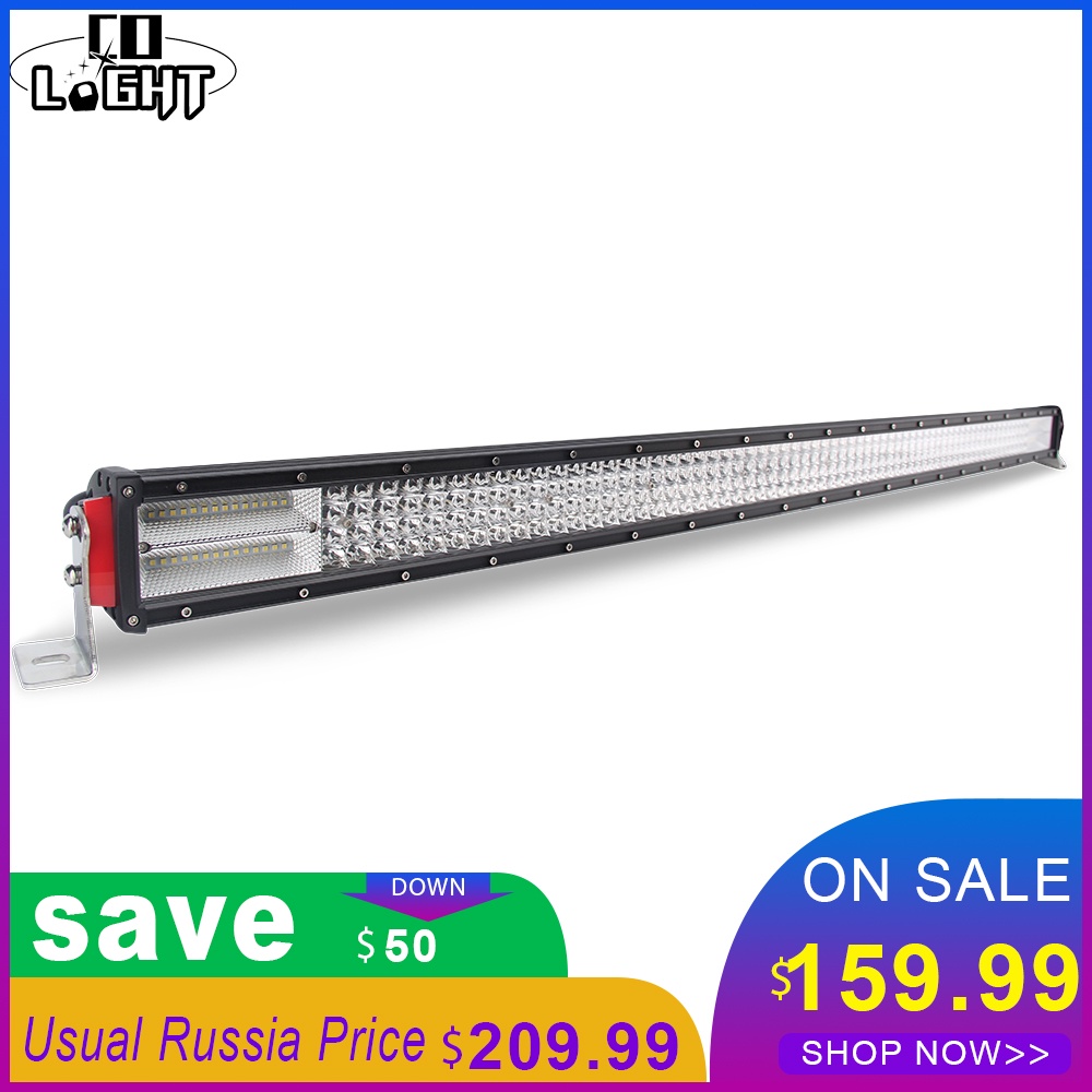 CO LIGHT 12D 42inch 52inch 744W 924W 4-Row LED Light Bar Spot Flood ...