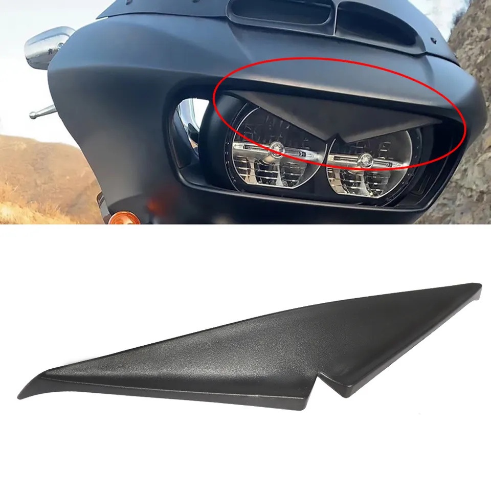 Motorcycle Headlight Trim Decoration Upper Tip Cover Visor Accent ...
