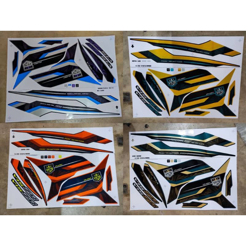 Stiker sticker body stripe cover set (11) yamaha y15zr y15 ysuku | Shopee Malaysia