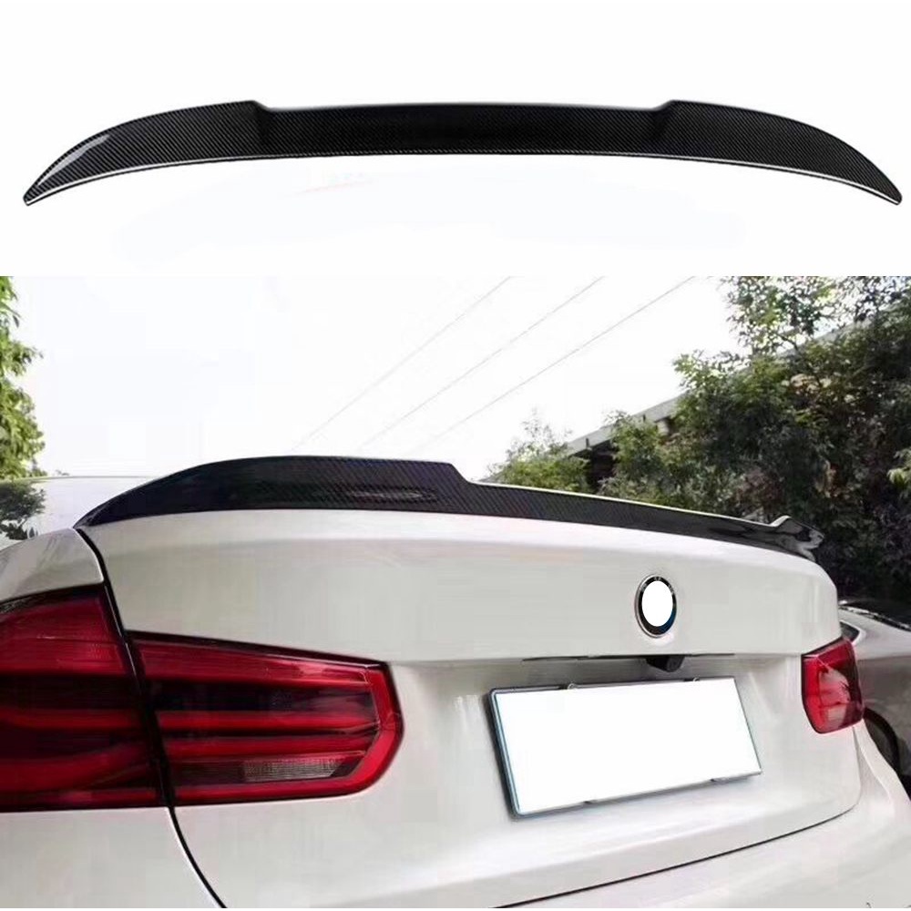 FRP+Real Carbon Fiber Trunk Car Spoiler Wing For BMW F30 3 Series Sedan ...