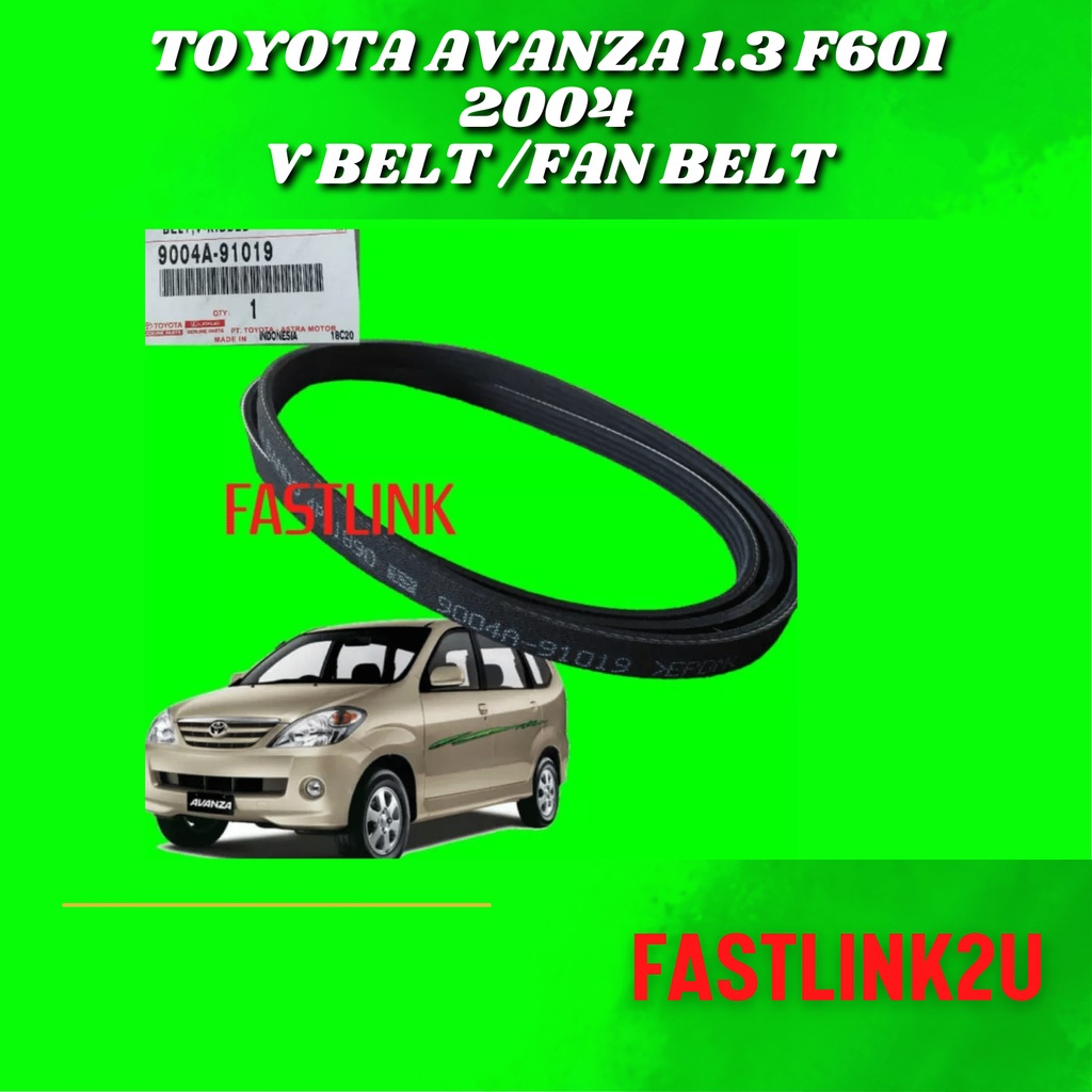 Toyota Avanza 1.3 F601 Lama 2004 V Belt Fan Belt Air Cond Belt Original ...