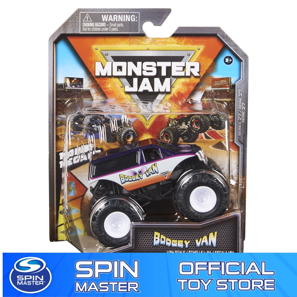 [Original] Monster Jam 1:64 Single Pack - Boogey Van Toys for Kids Boys ...