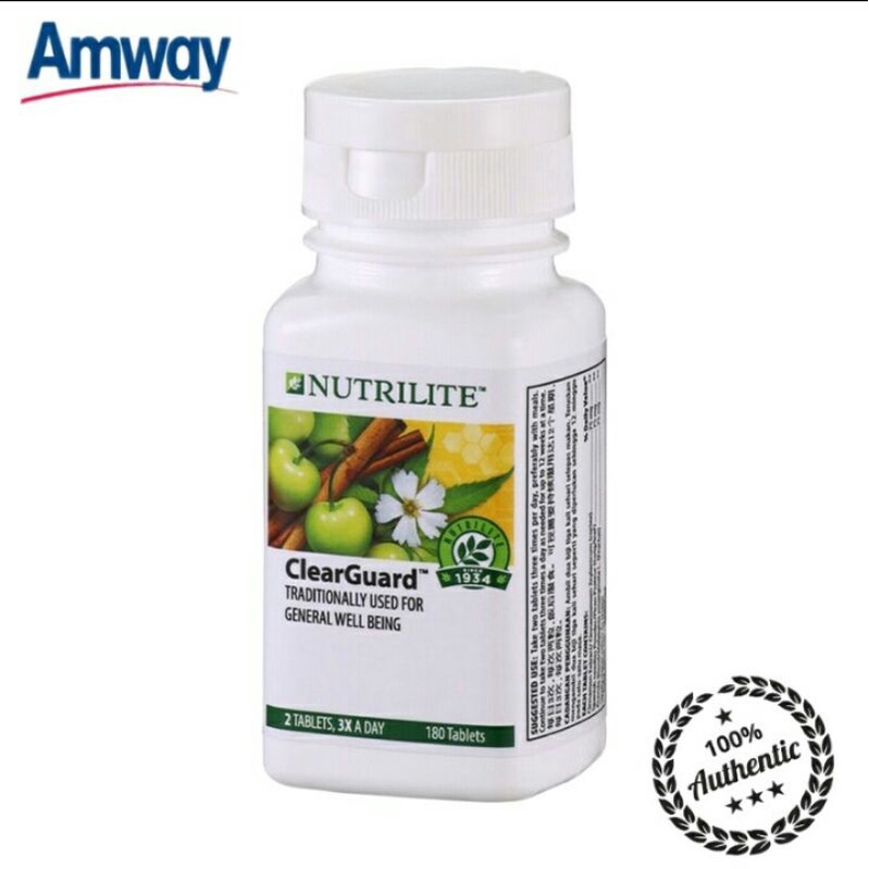 NUTRILITE CLEAR GUARD AMWAY (180 TABLETS) | Shopee Malaysia