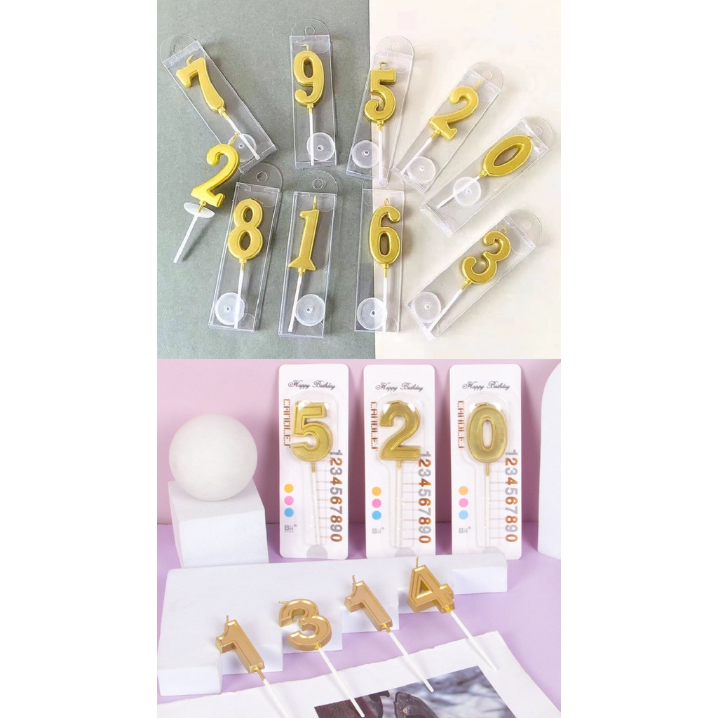 [WAWA] BIRTHDAY CAKE NUMBER CANDLE 蛋糕数字蜡烛 | Shopee Malaysia