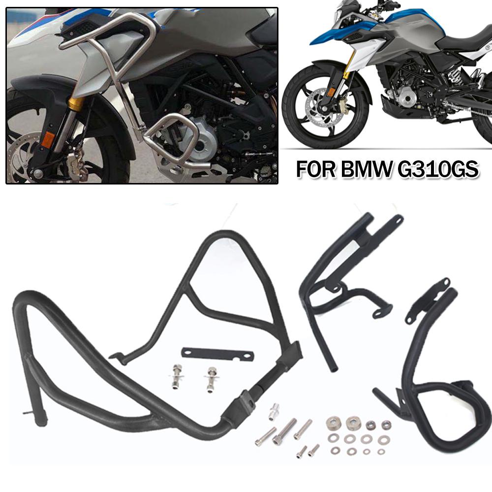Motorcycle Upper Lower Engine Guard Frame Protection Bumper Stainless ...