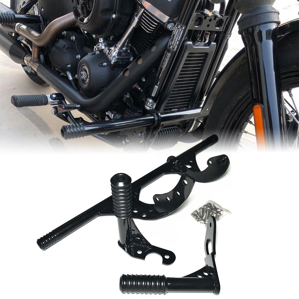 Motorcycle black CR Competitive protection bar for Harley Soft tail ...