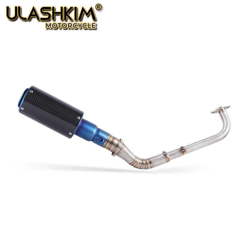 Modified Front Middle Link Pipe Scooter Exhaust Muffler Escape Full ...