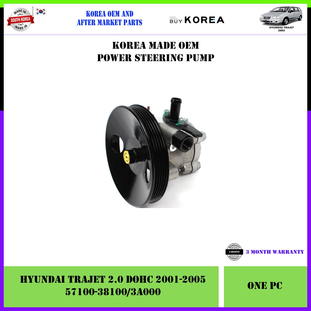 Hyundai Trajet 2.0 DOHC 2000-2005 Oem Power Steering Pump (57100-38100 ...