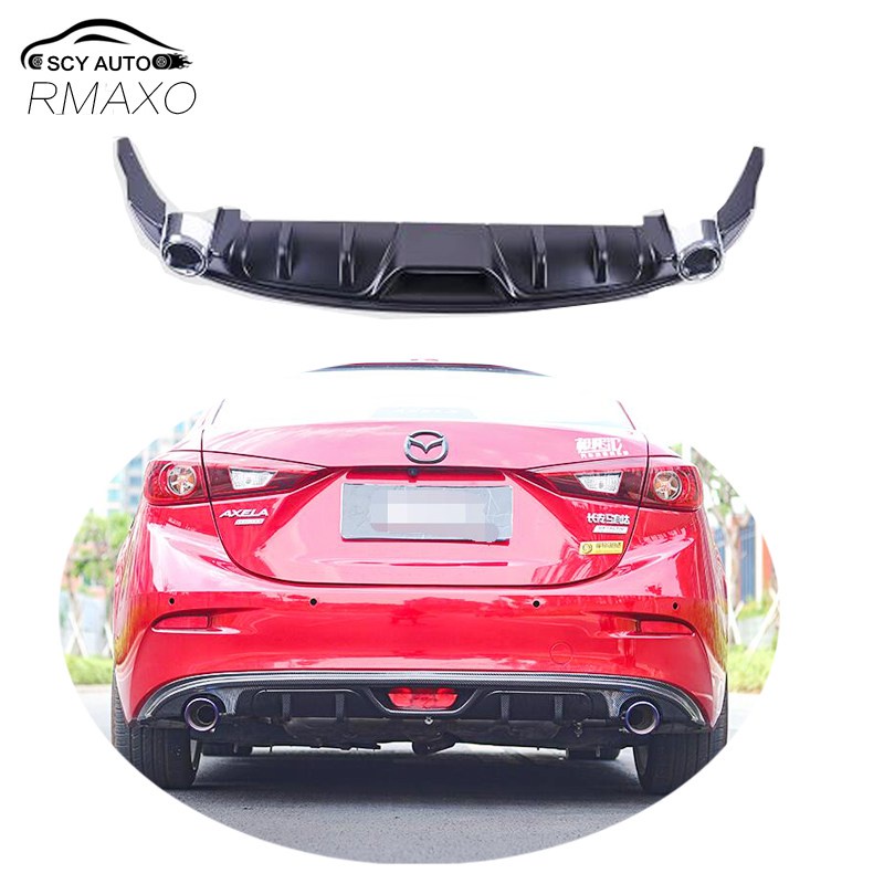 For Mazda 3 Axela ABS Rear Bumper Diffuser Bumpers Protector For 2017 ...