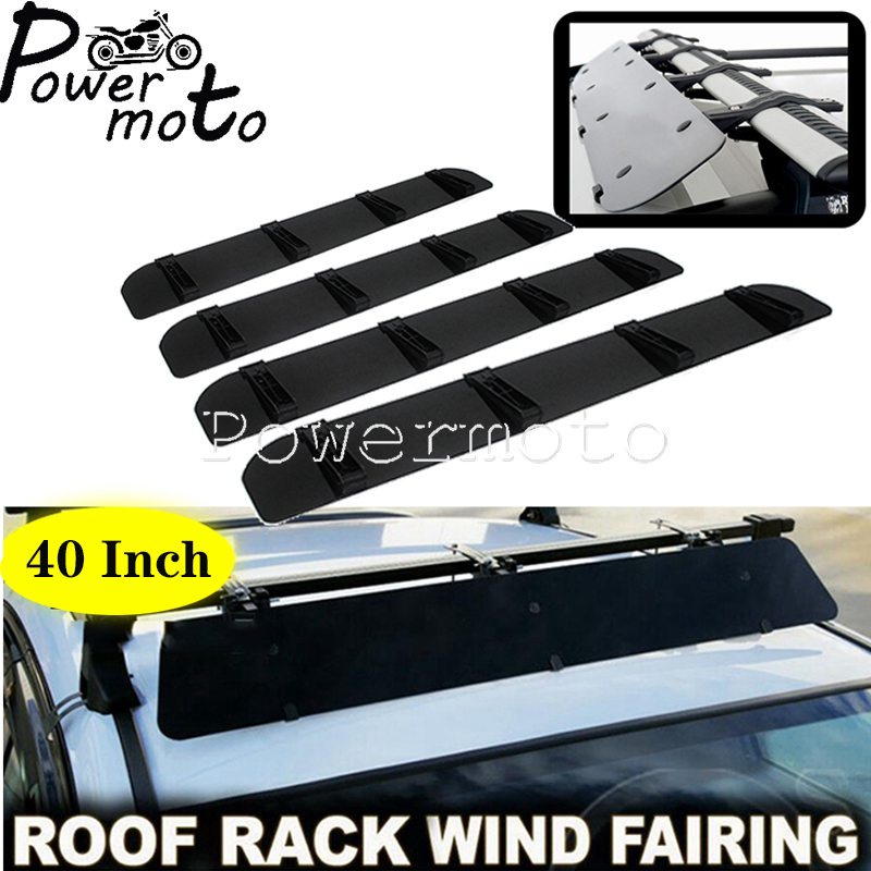 Universal 32";34";40"; 44";Car Top Roof Rack Wind Fairing Air Deflector ...